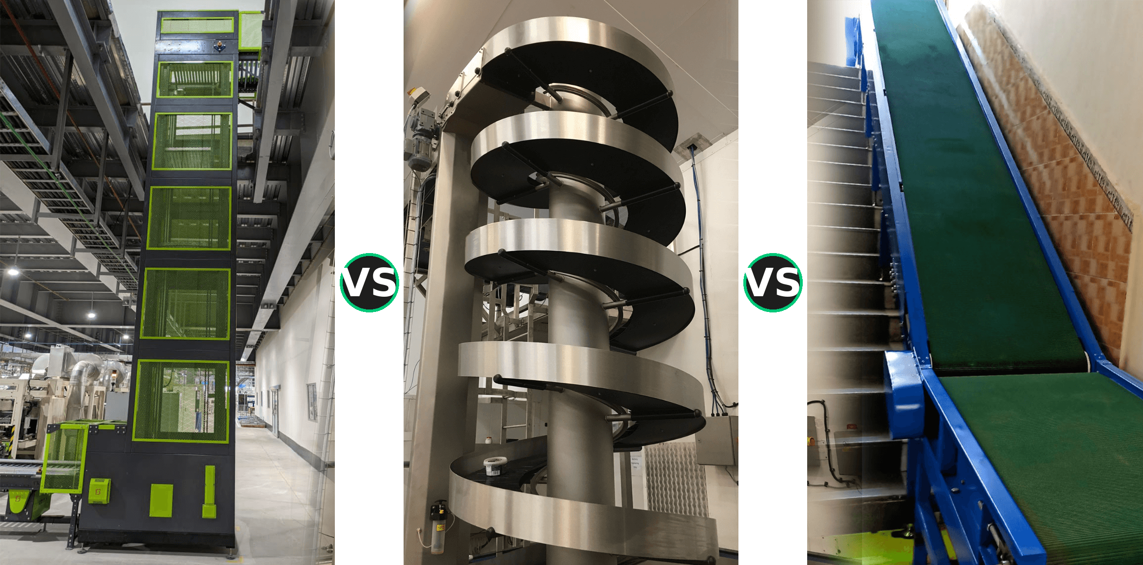 Vertical Conveyor vs Incline Conveyor vs Spiral Conveyor: Choosing the ...